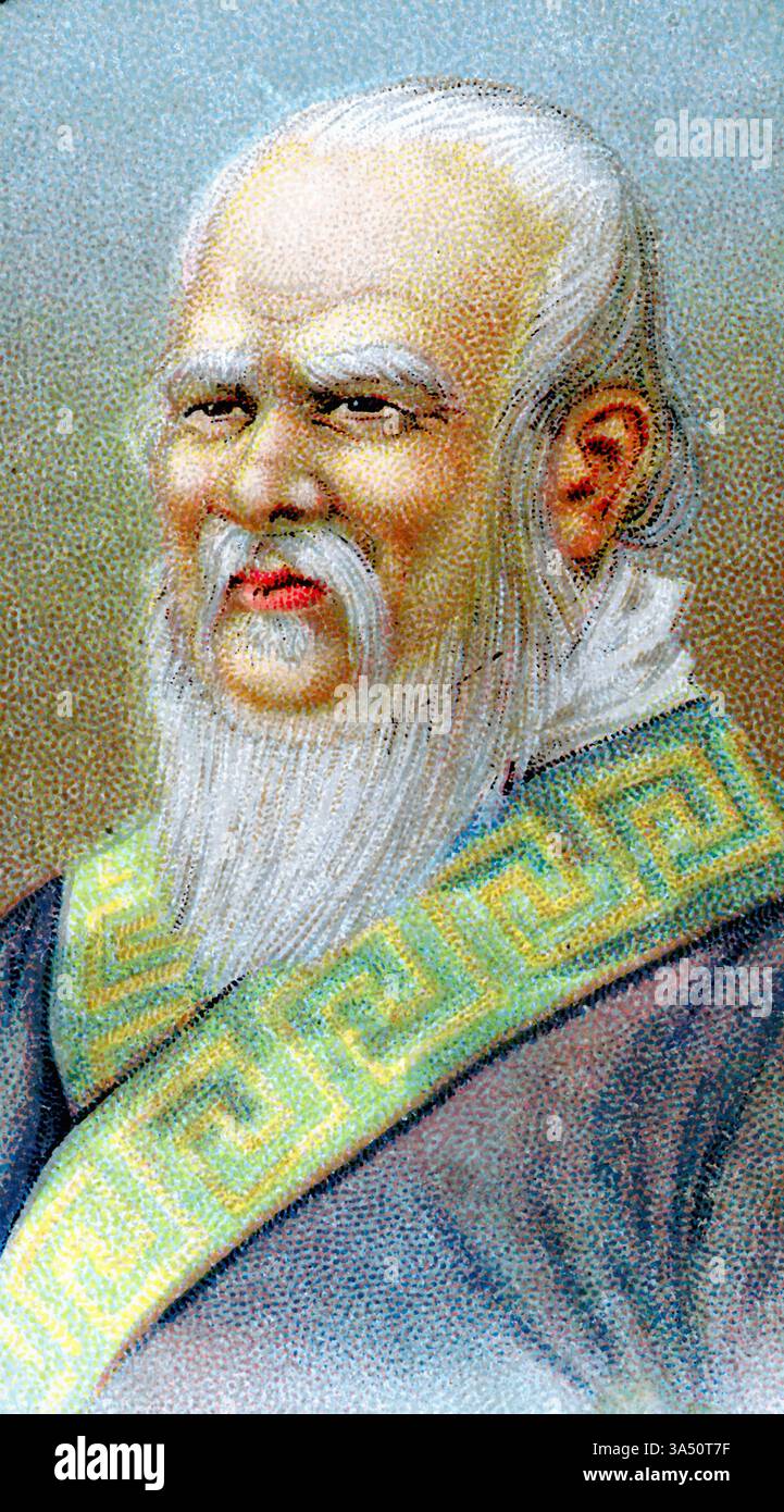 Portrait of Confucius (551-479 BC Stock Photo - Alamy