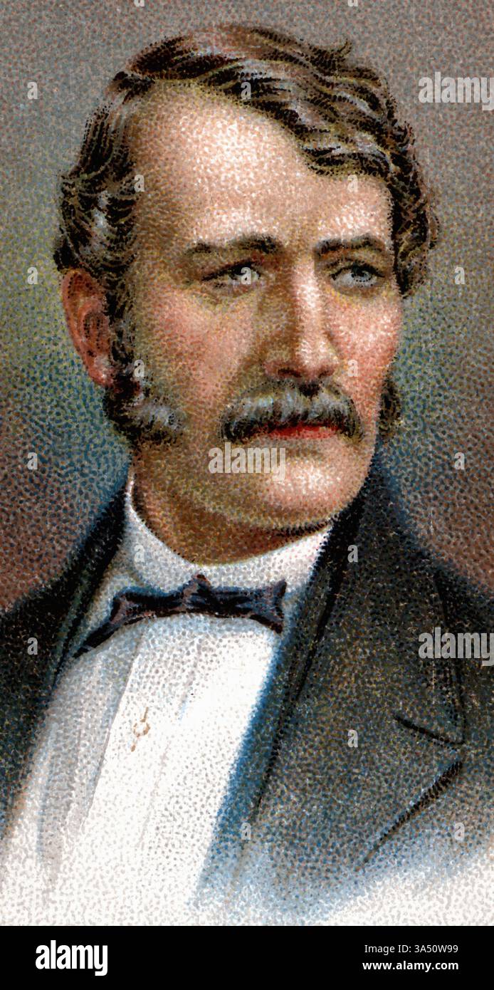 Portrait of David Livingstone (1813-1873) Scottish missionary and ...