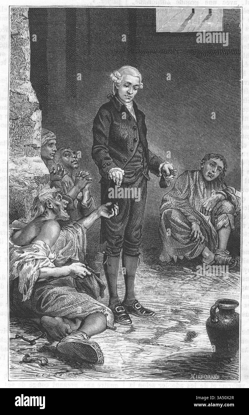 Portrait of John Howard (1726-90) English prison reformer Stock Photo ...