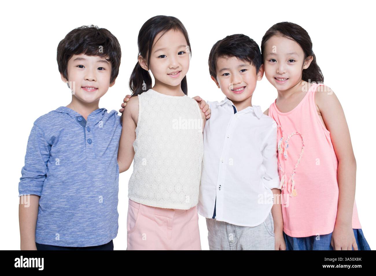 Three female children asia hi-res stock photography and images - Alamy