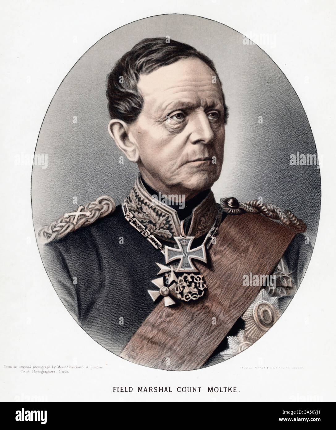 Portrait of Helmut Karl Bernard, Count von Moltke (1800-1891) Prussian ...