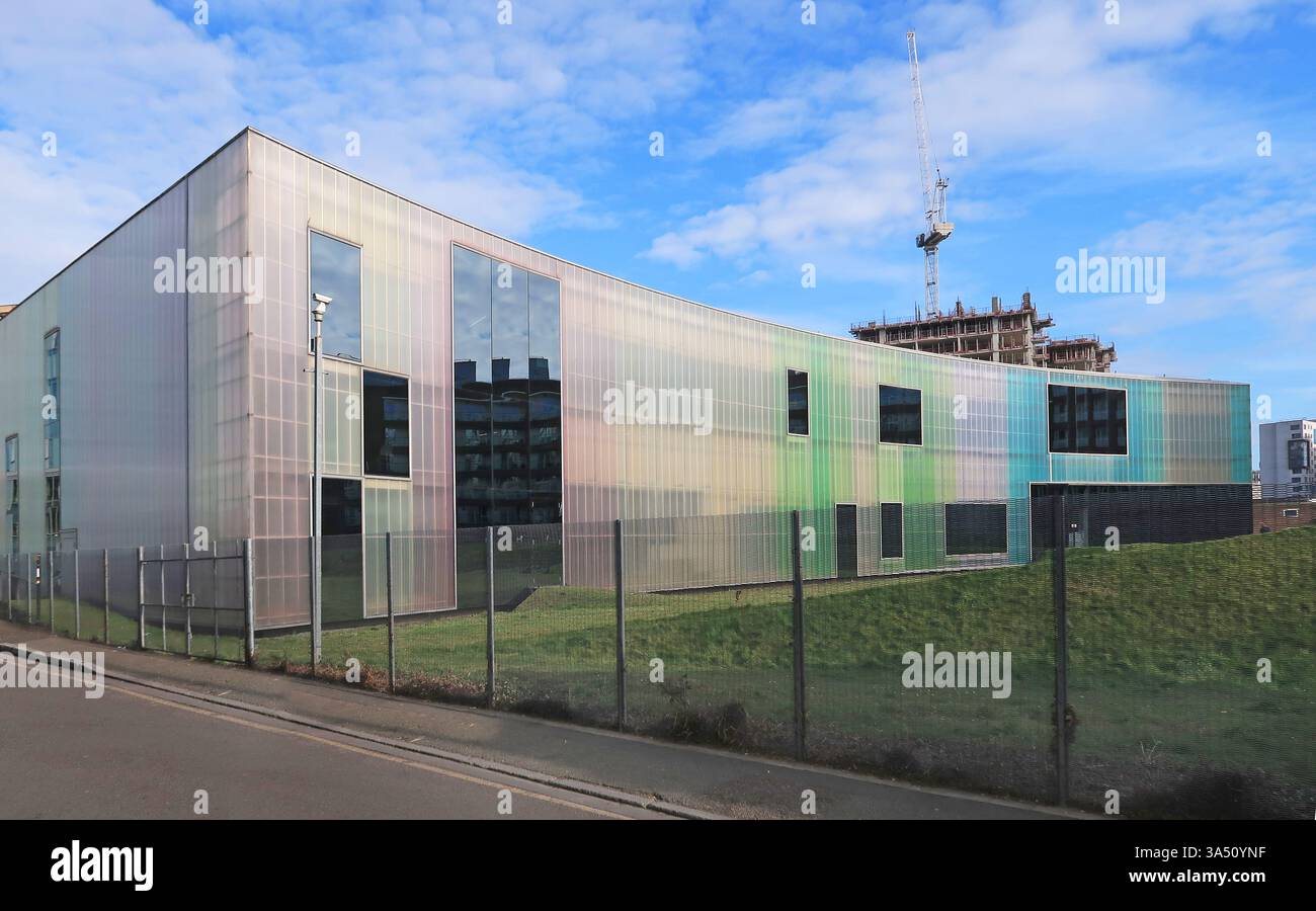 Exterior of the Laban Dance Centre in Greenwich, London. Award winning ...