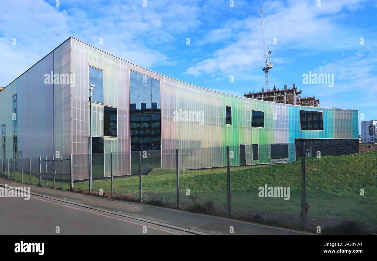 Exterior of the Laban Dance Centre in Greenwich, London. Award winning ...