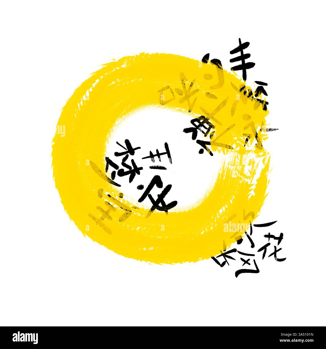 Gold enso circle hi-res stock photography and images - Alamy