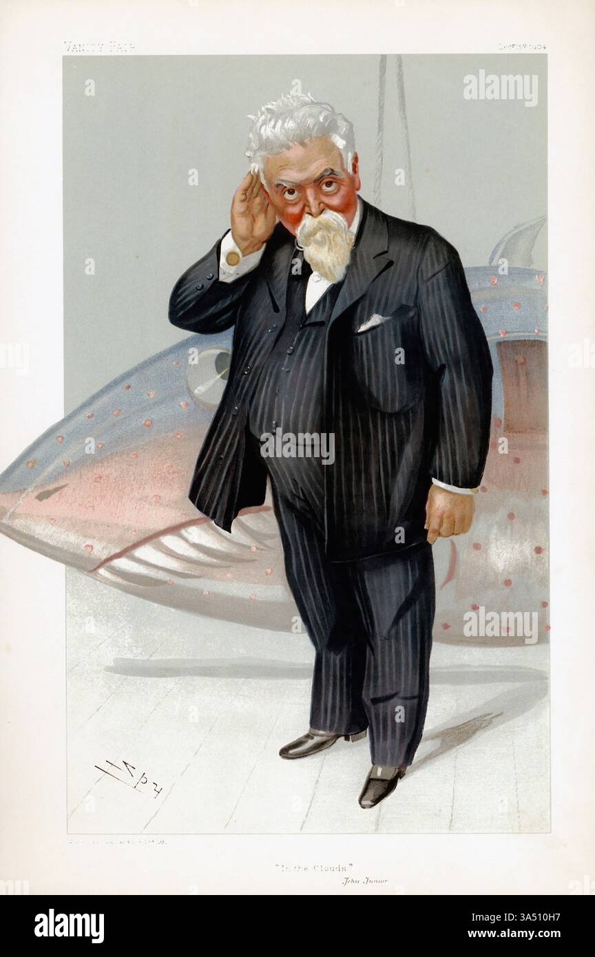 Portrait of Hiram Stevens Maxim (1840-1916) American-born British ...