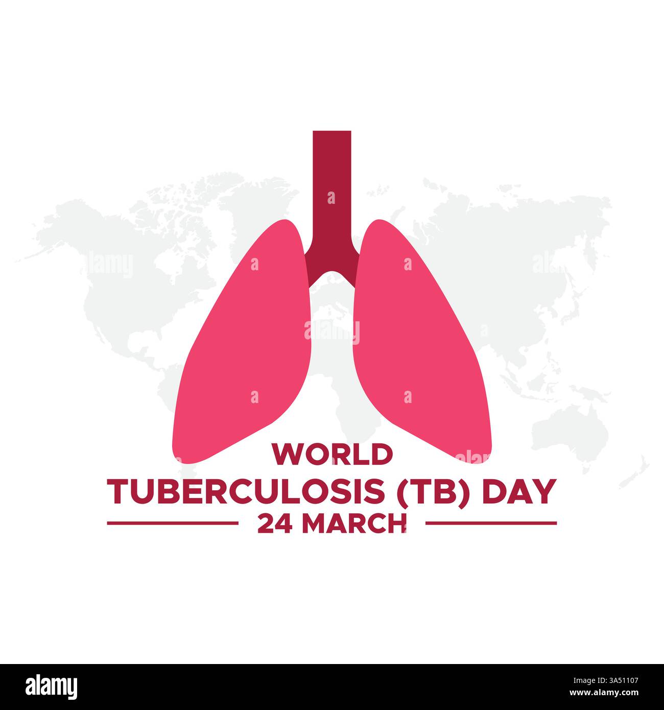 Vector Illustration of World Tuberculosis Day. World Tuberculosis Day Poster Or Banner ...