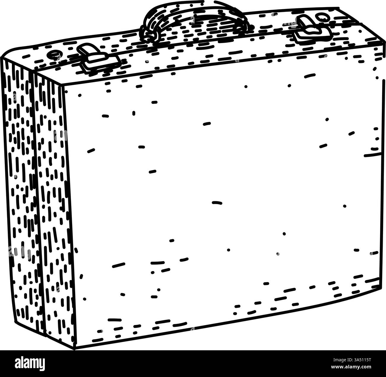 stylish briefcase sketch hand drawn vector Stock Vector Image & Art - Alamy