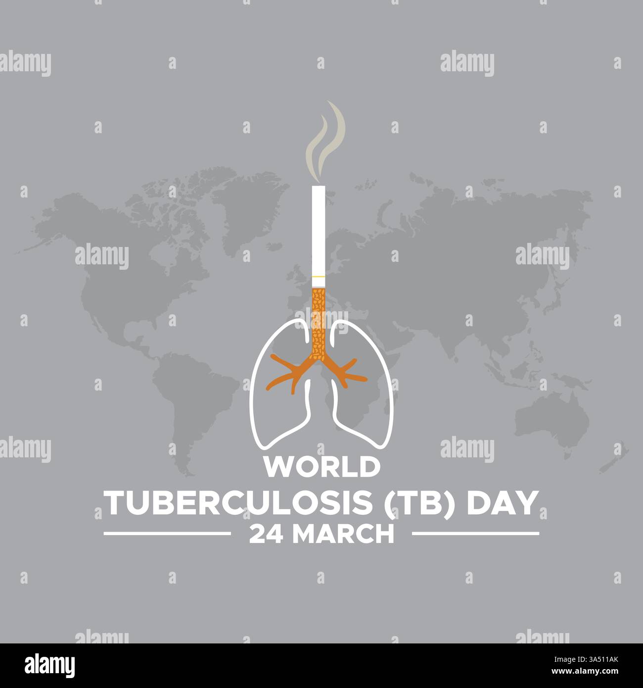Vector Illustration of World Tuberculosis Day. World Tuberculosis Day ...