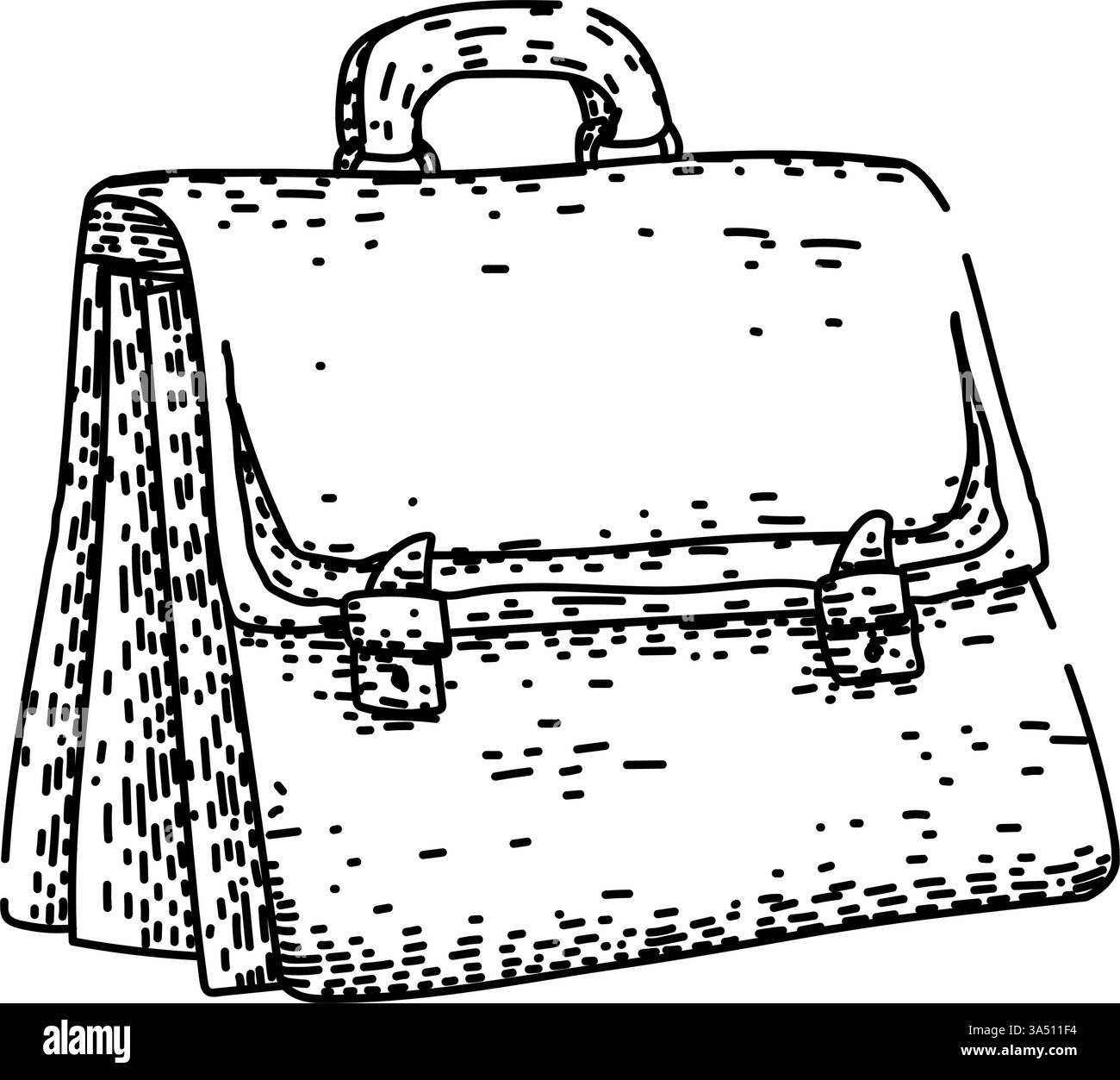 antique briefcase sketch hand drawn vector Stock Vector Image & Art - Alamy