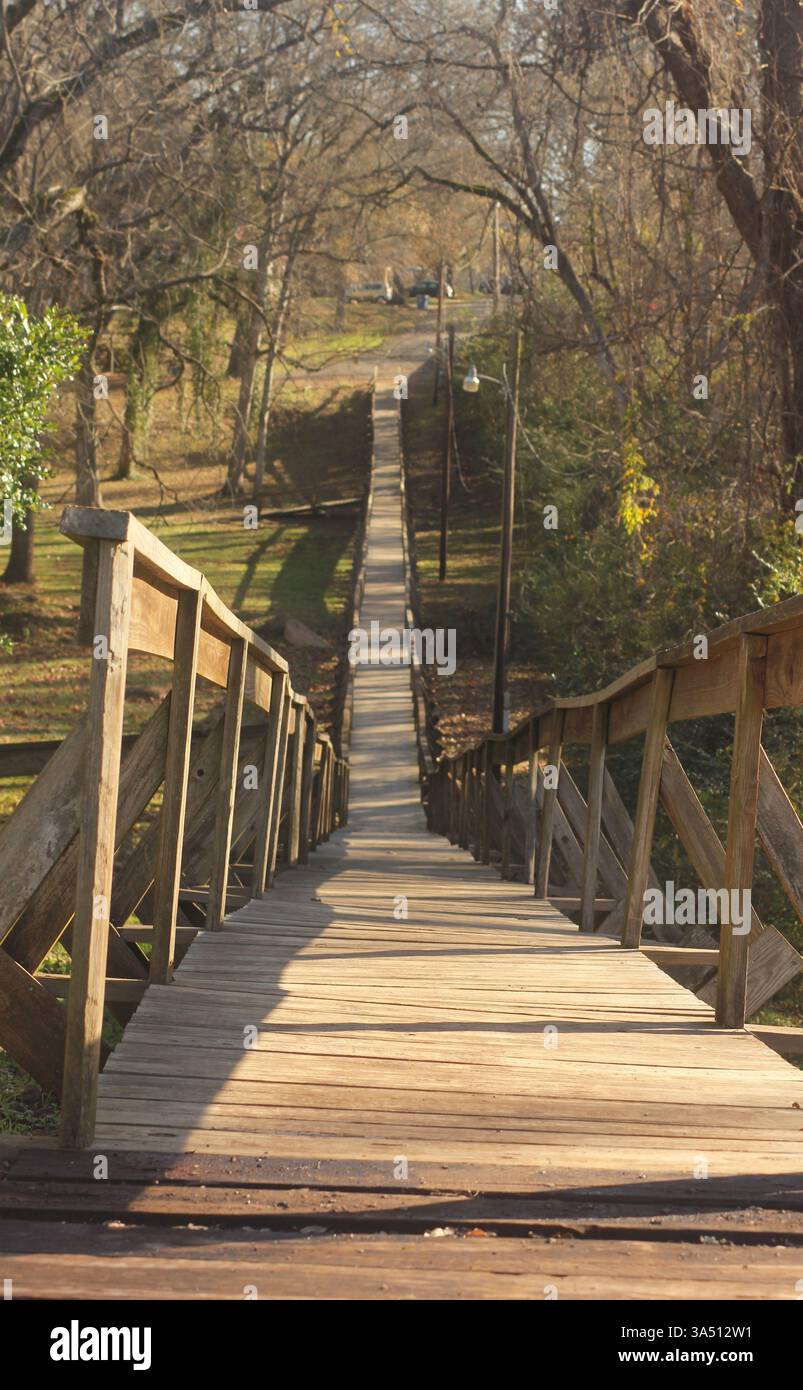 Historic Footbridge Located in Rusk TX Stock Photo - Alamy