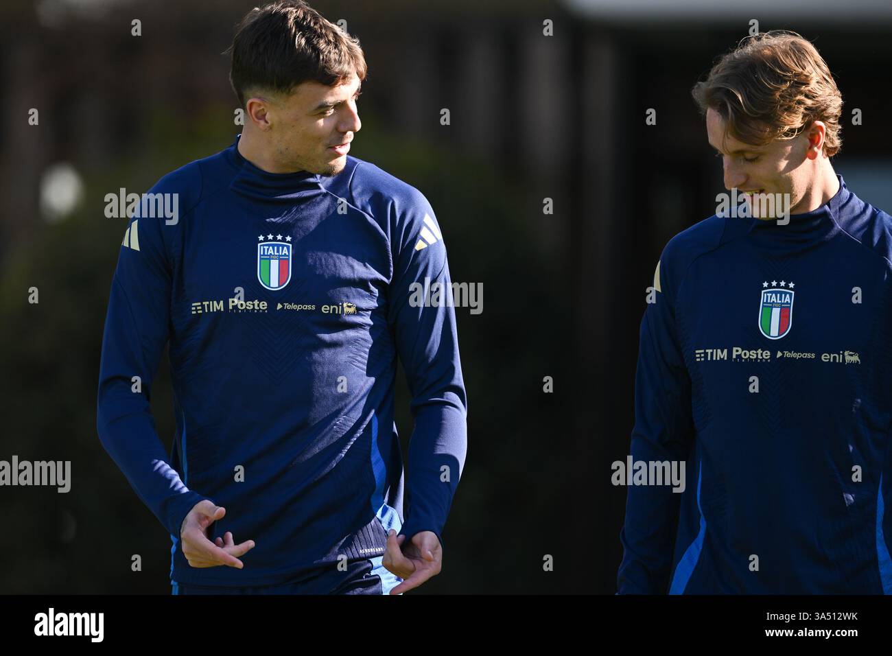 Daniel Maldini of Italy and Nicolò Rovella of Italy during a Italy ...