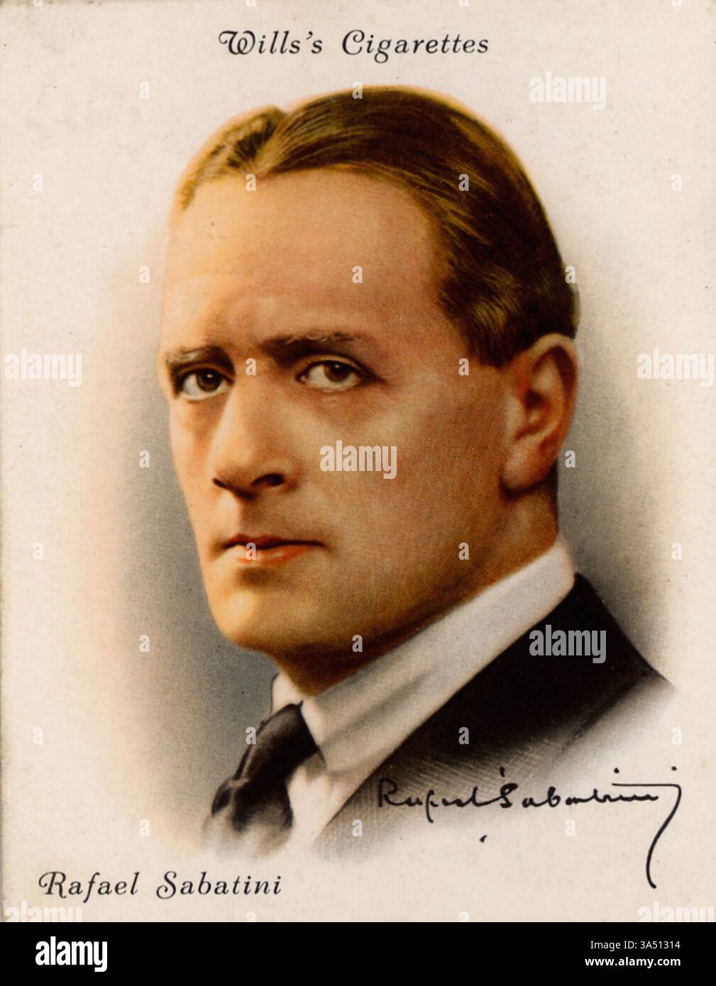 Portrait of Rafael Sabatini (1875-1950) Italian-born English novelist ...