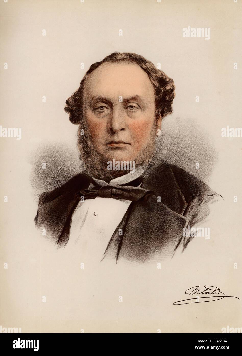 Portrait of Michael Andrew Angus Costa (1808-1884) Italian-born ...