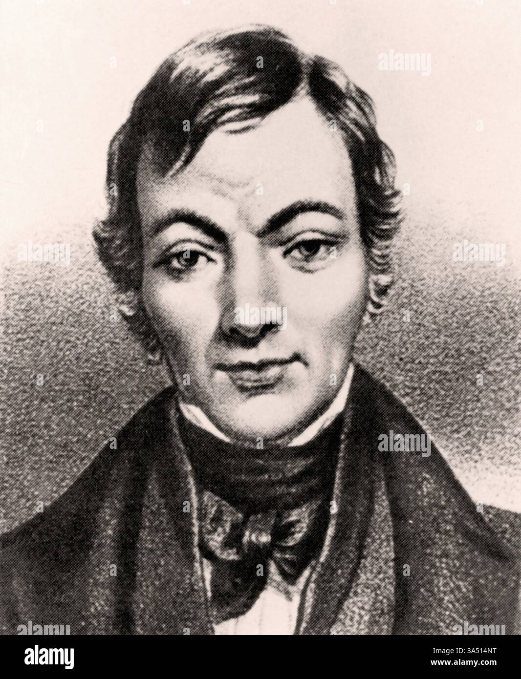 Portrait of Robert Owen (1771-1858) Welsh-born British philanthropist ...