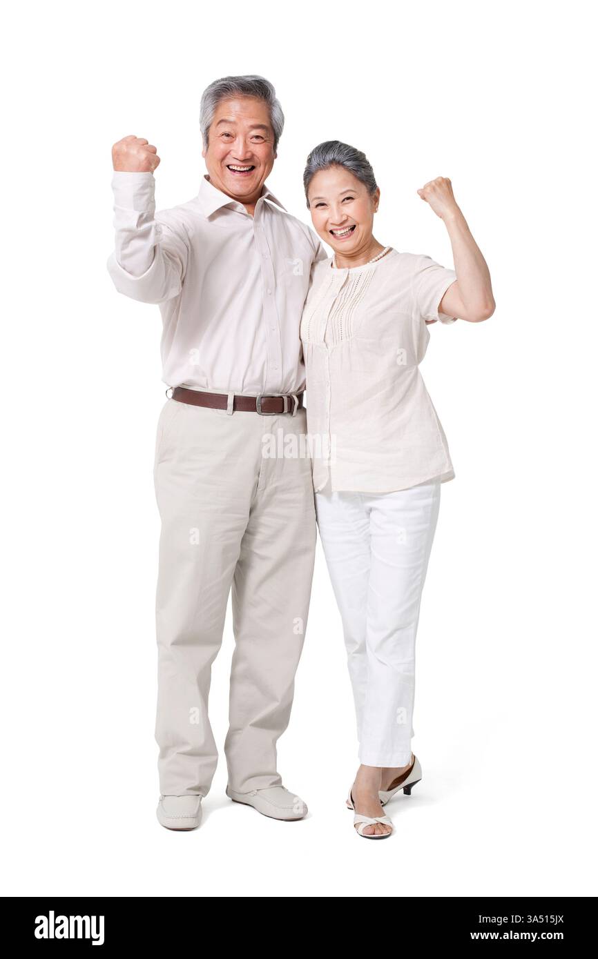 Happy senior Chinese couple Stock Photo - Alamy