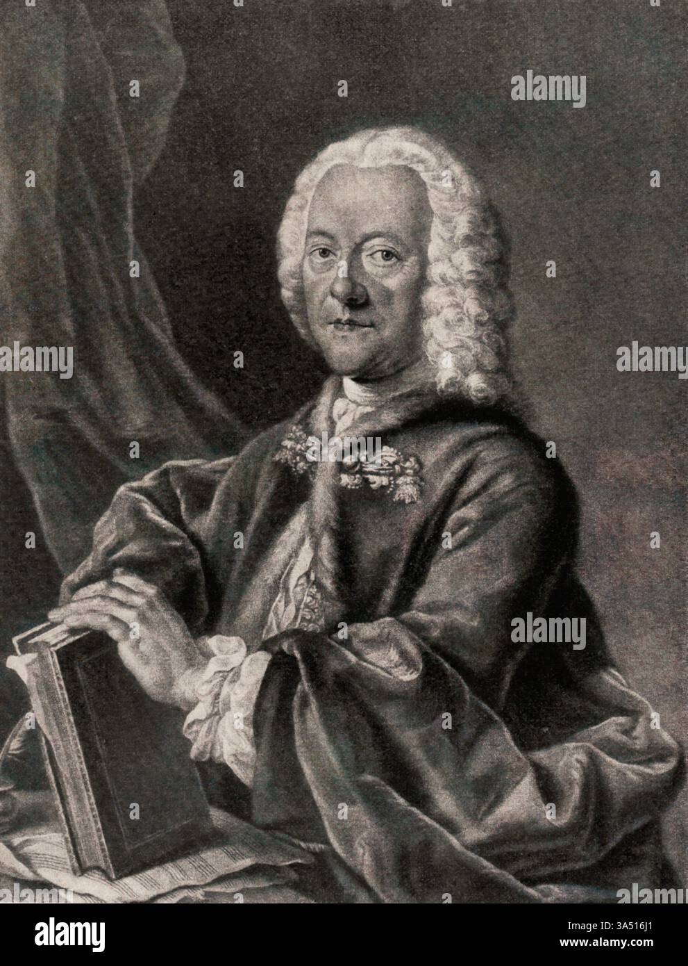 Portrait of Georg Philipp Telemann (1681-1767) German composer born at ...