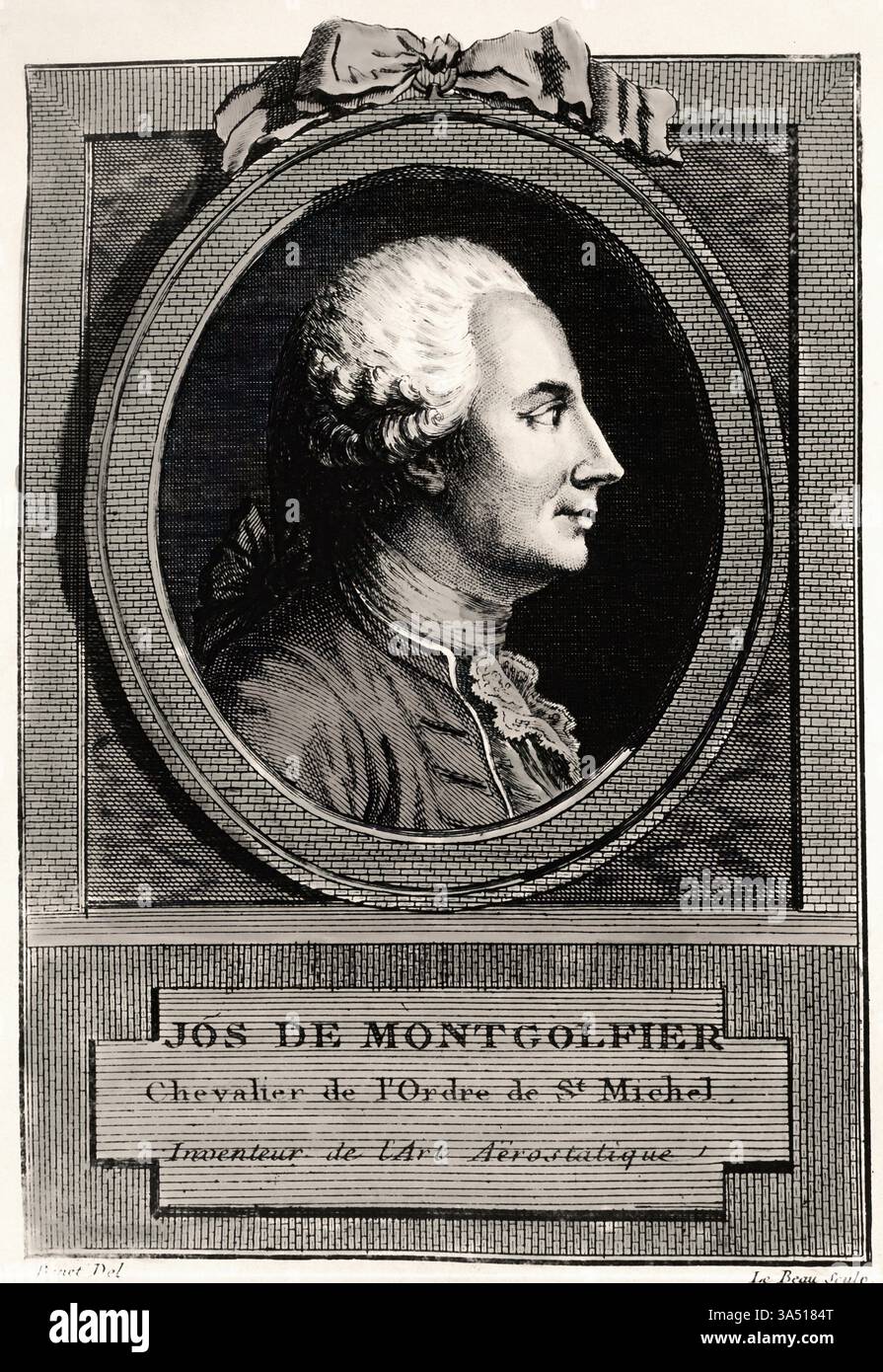 Portrait of Joseph de Montgolfier (1740-1810 Stock Photo - Alamy