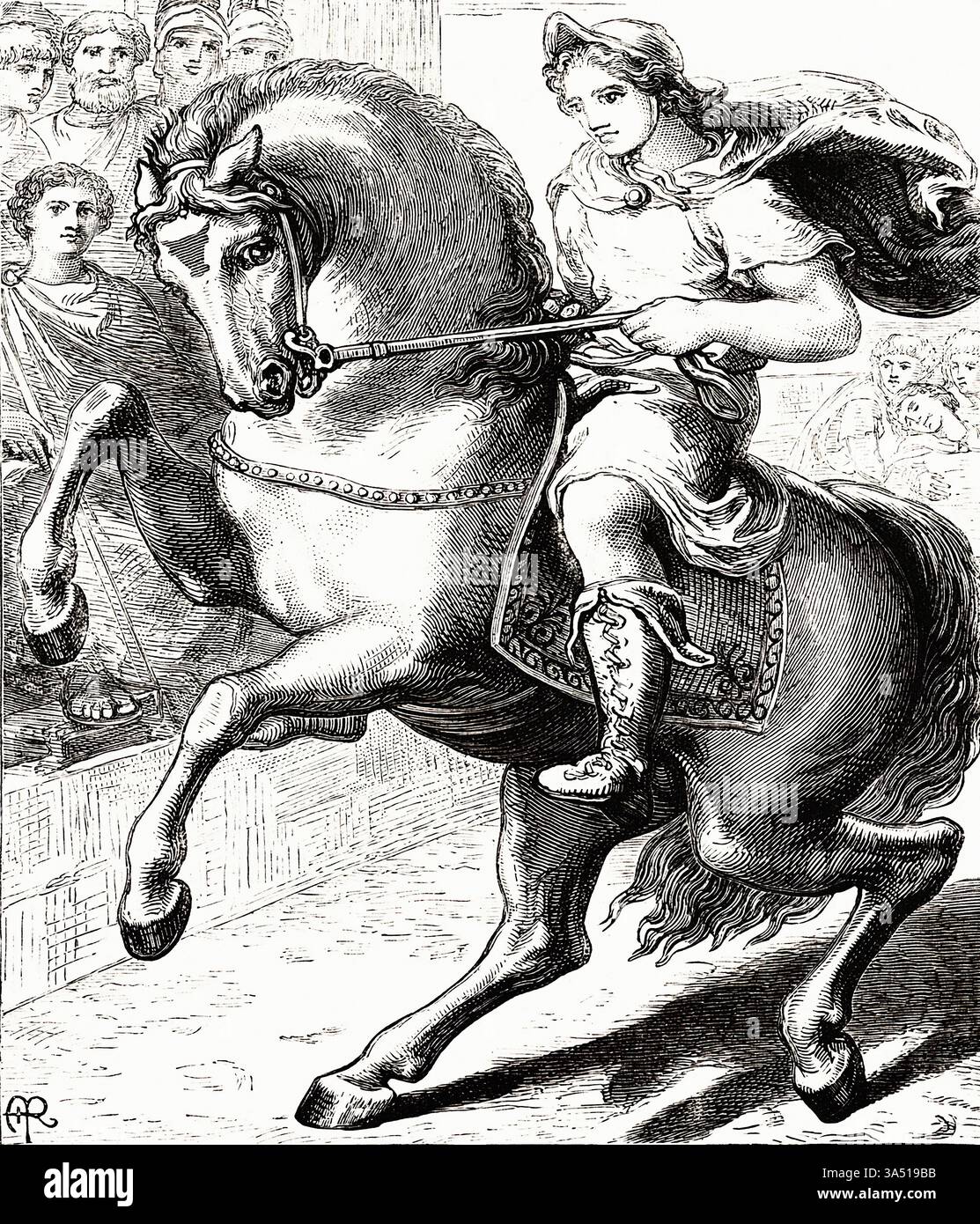 Portrait of Alexander the Great (Alexander III of Macedon) 356-323 BC ...