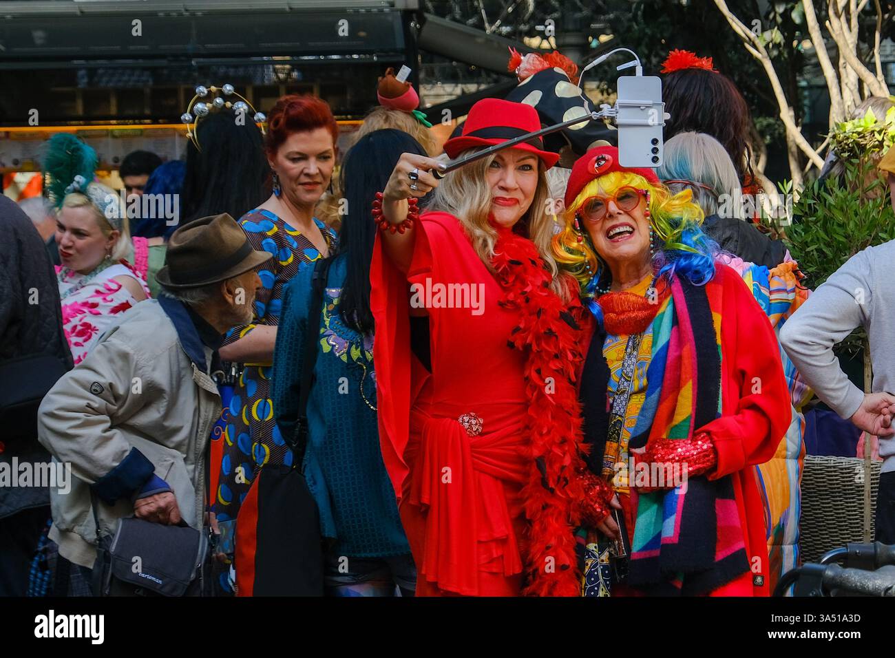 London, UK. 20th March, 2025. Participants meet at the monthly Colour ...