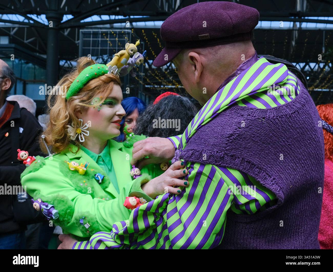 London, UK. 20th March, 2025. Participants meet at the monthly Colour ...