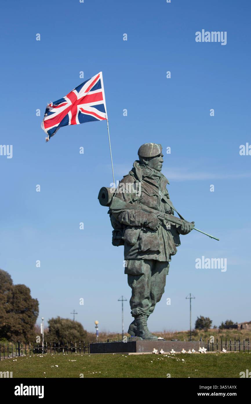 The Yomper statue by sculptor Philip Jackson. It is modelled on a ...