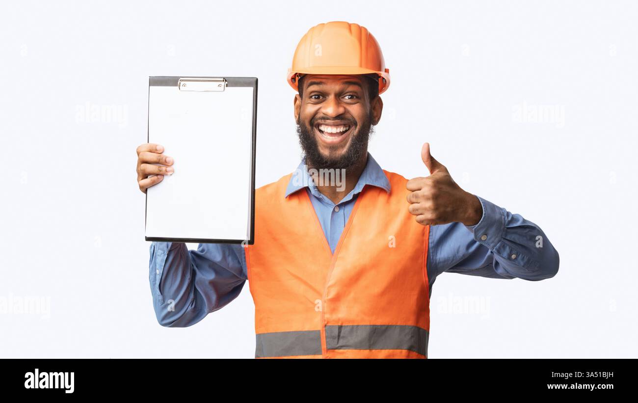 Black architect approving construction hi-res stock photography and ...