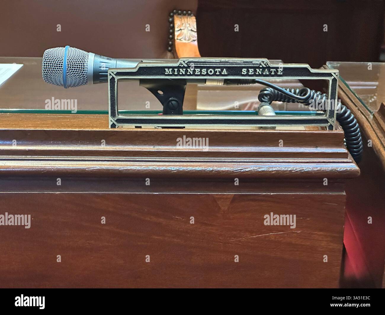 The nameplate stands empty on the desk that belonged to Republican ...