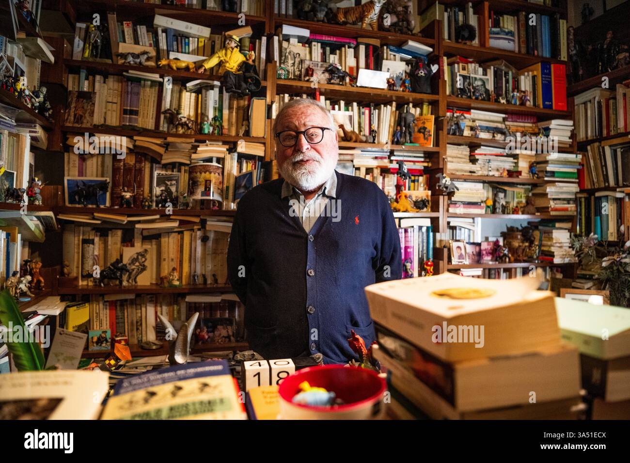 Madrid, February 18, 2025. Interview with writer Fernando Savater. Photo: by San Bernardo ...