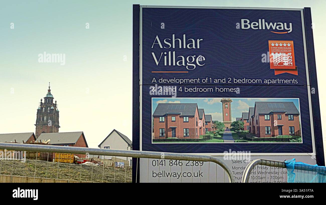 Glasgow, Scotland, UK. 20th March, 2025. The former ruchill hospital ...