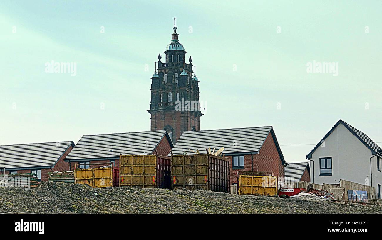 Glasgow, Scotland, UK. 20th March, 2025. The former ruchill hospital ...