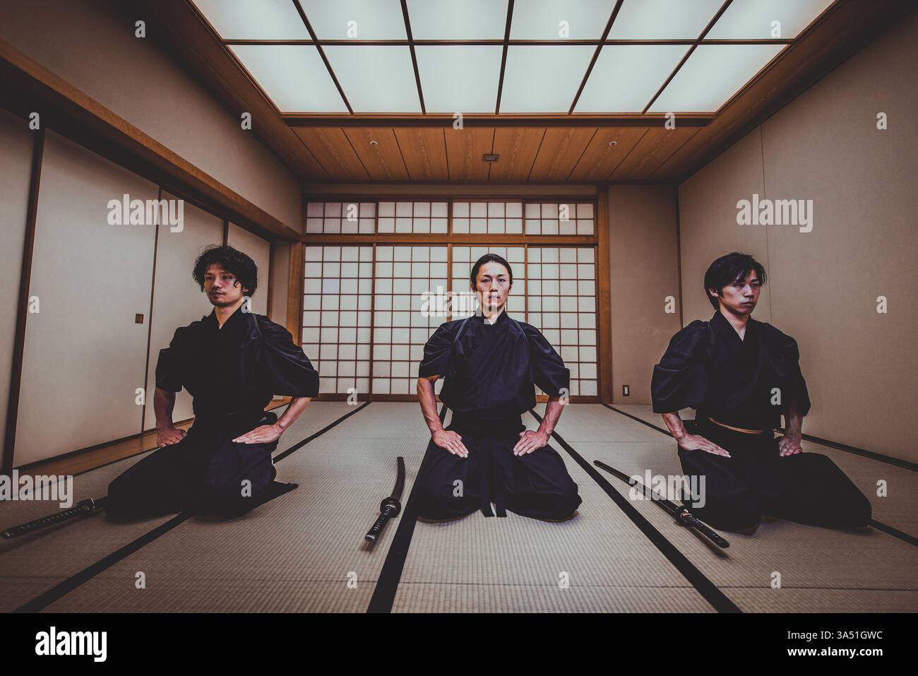 Samurai training kyoto hi-res stock photography and images - Alamy