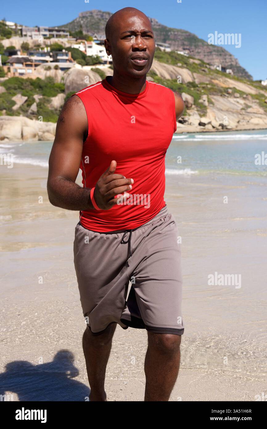 Man on beach captured hi-res stock photography and images - Alamy