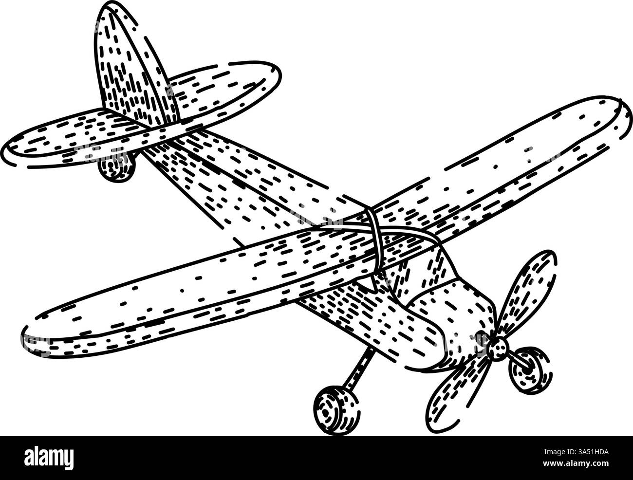 engine model airplane sketch hand drawn vector Stock Vector Image & Art ...