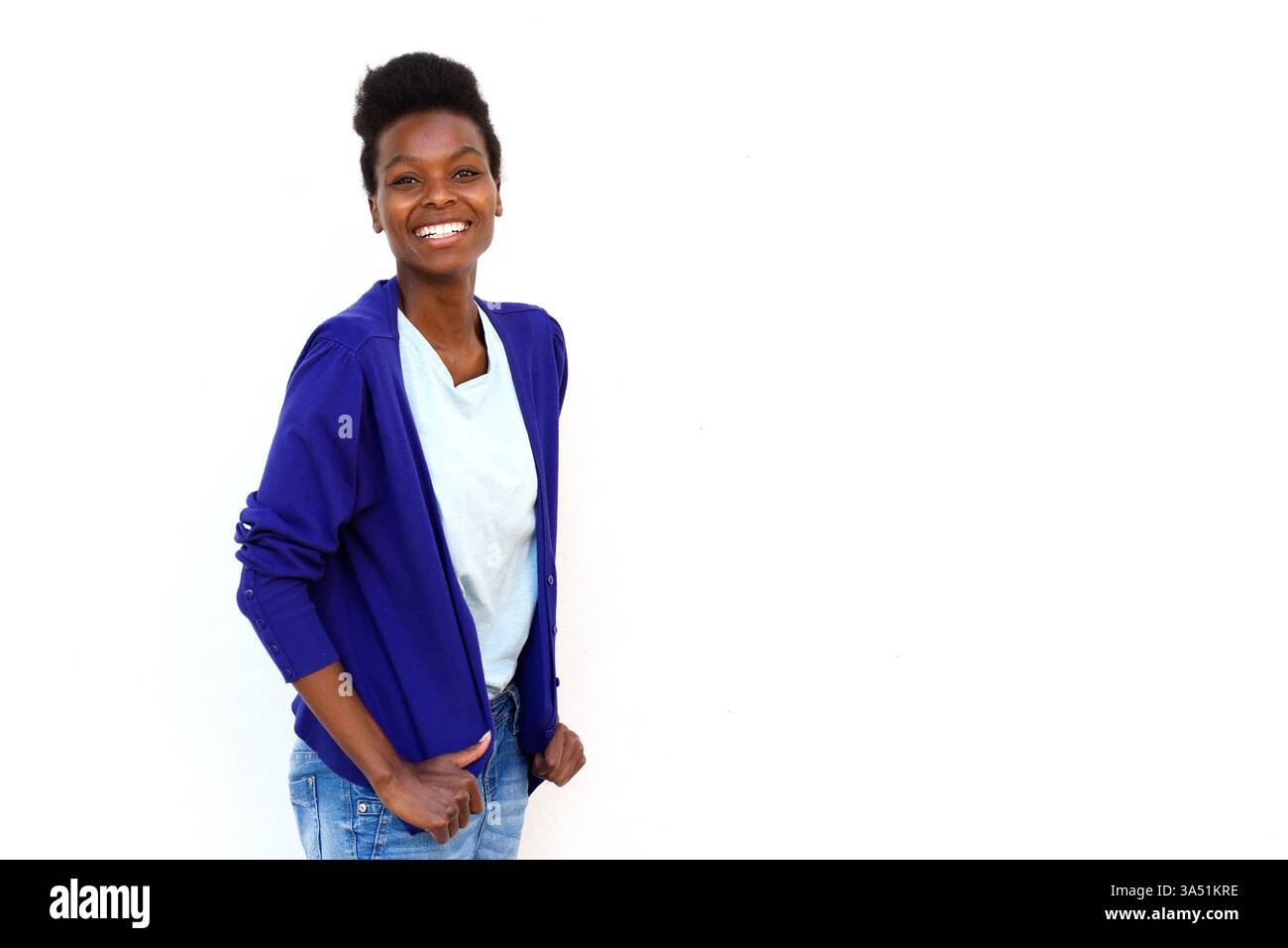 Young woman natural afro Cut Out Stock Images & Pictures - Alamy