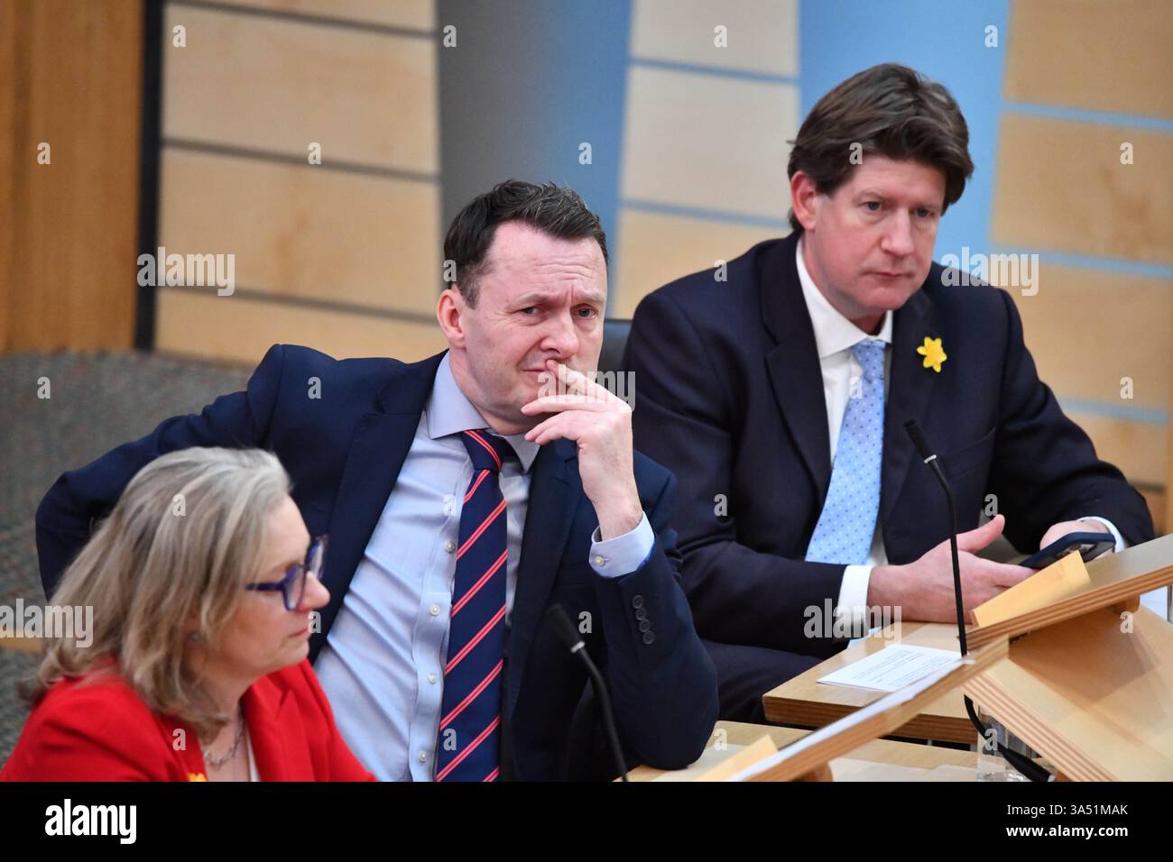 Edinburgh, Scotland, UK. 20th Mar, 2025. PICTURED: Russell Findlay MSP ...