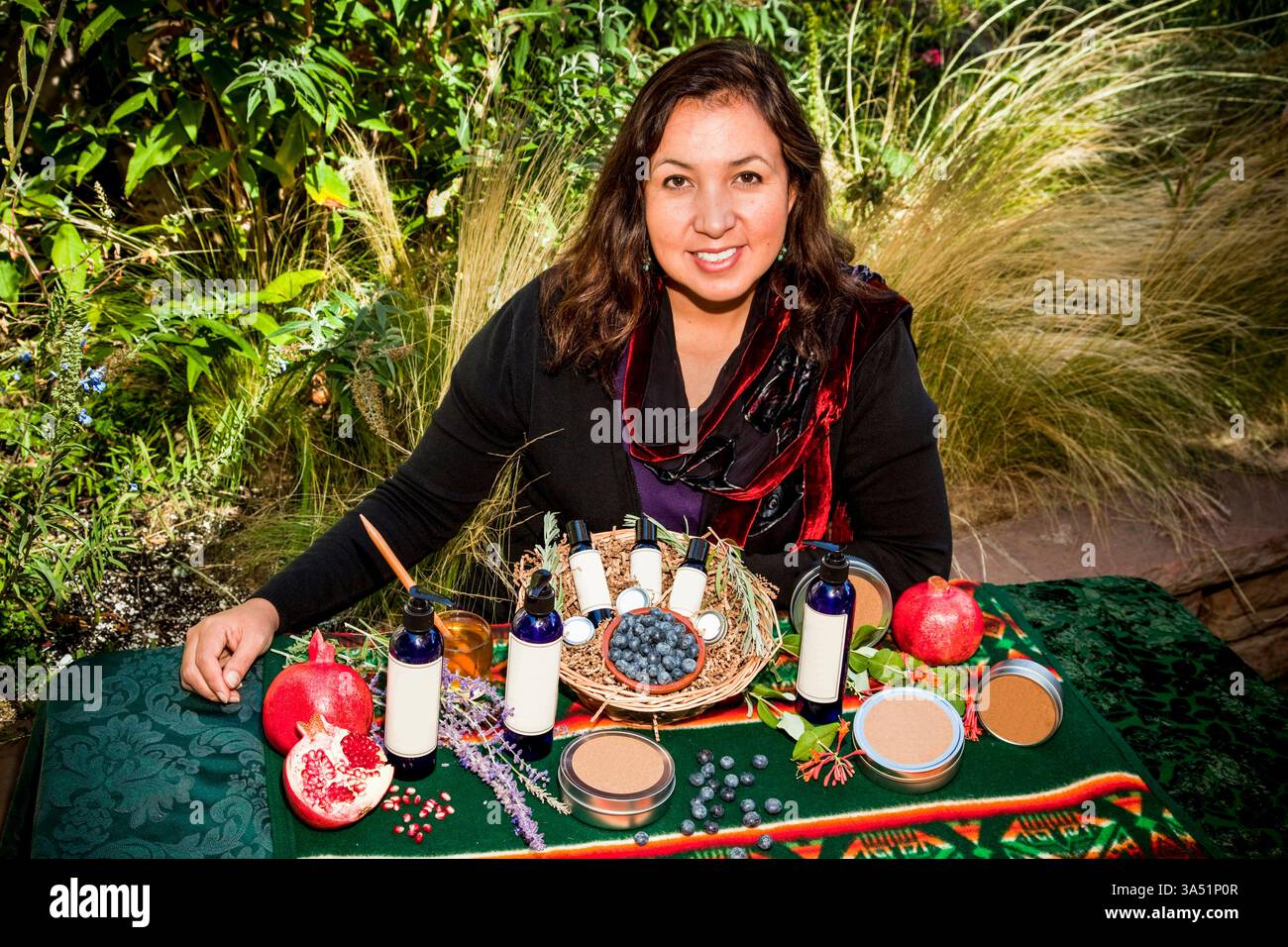 Native American business woman develops her own herbal product line of ...