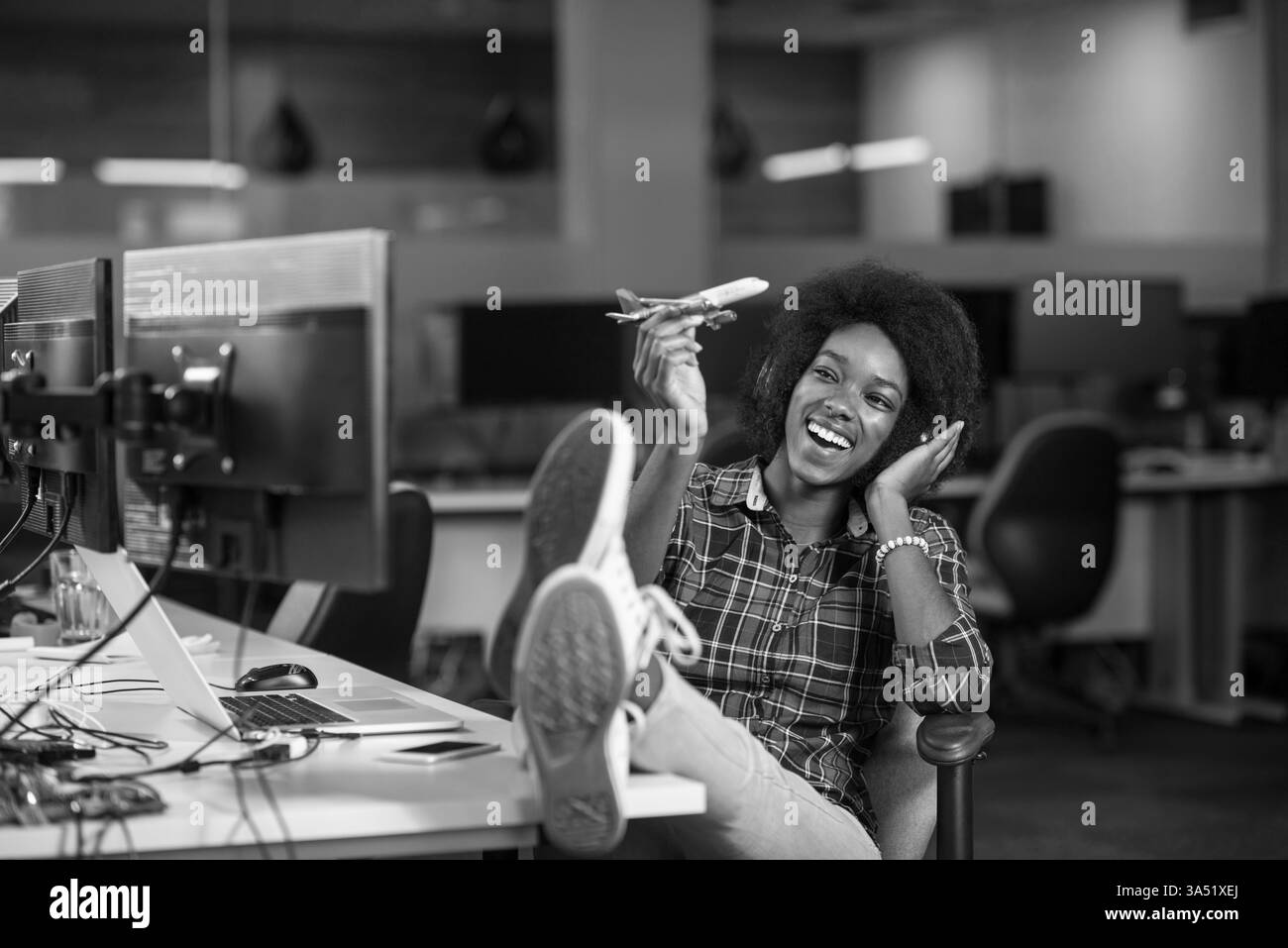 Creative professional woman in Black and White Stock Photos & Images ...