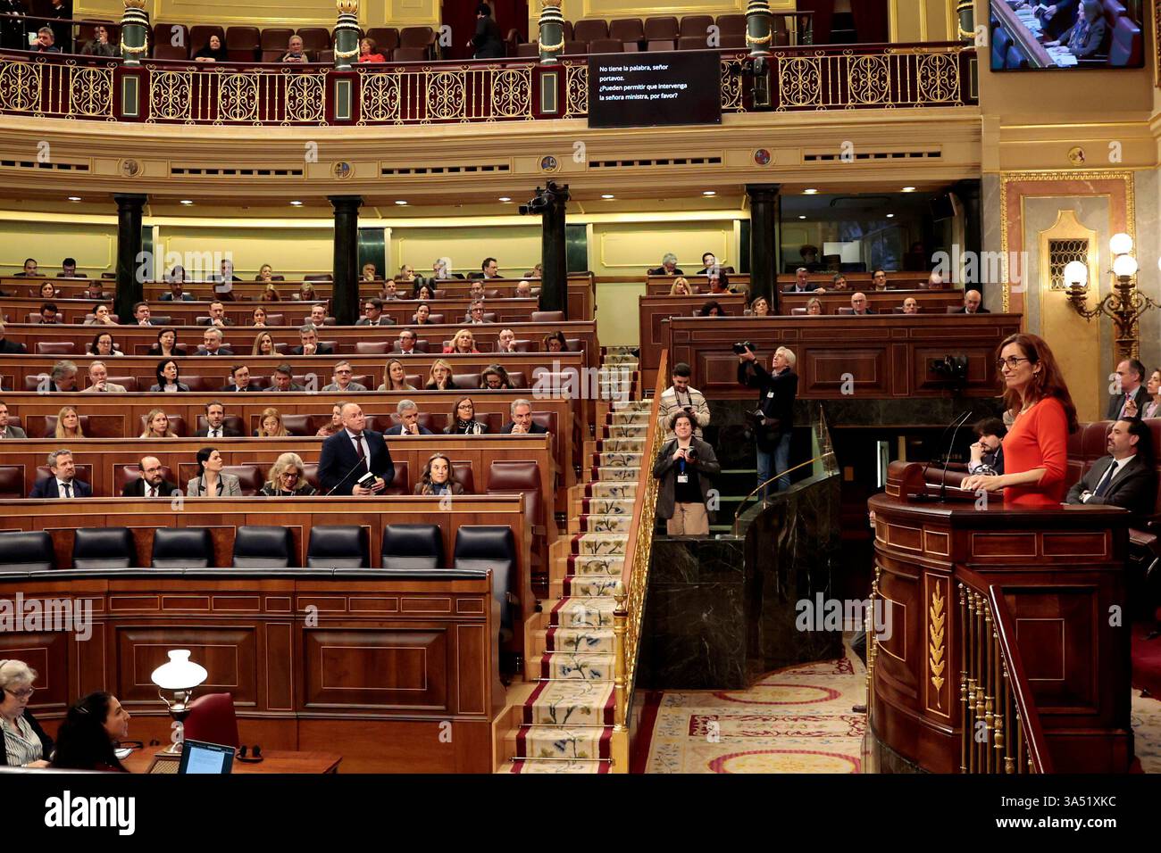 Madrid, Spain; 03.20, 2025.- Popular Party, Vox, and Junts reject the ...