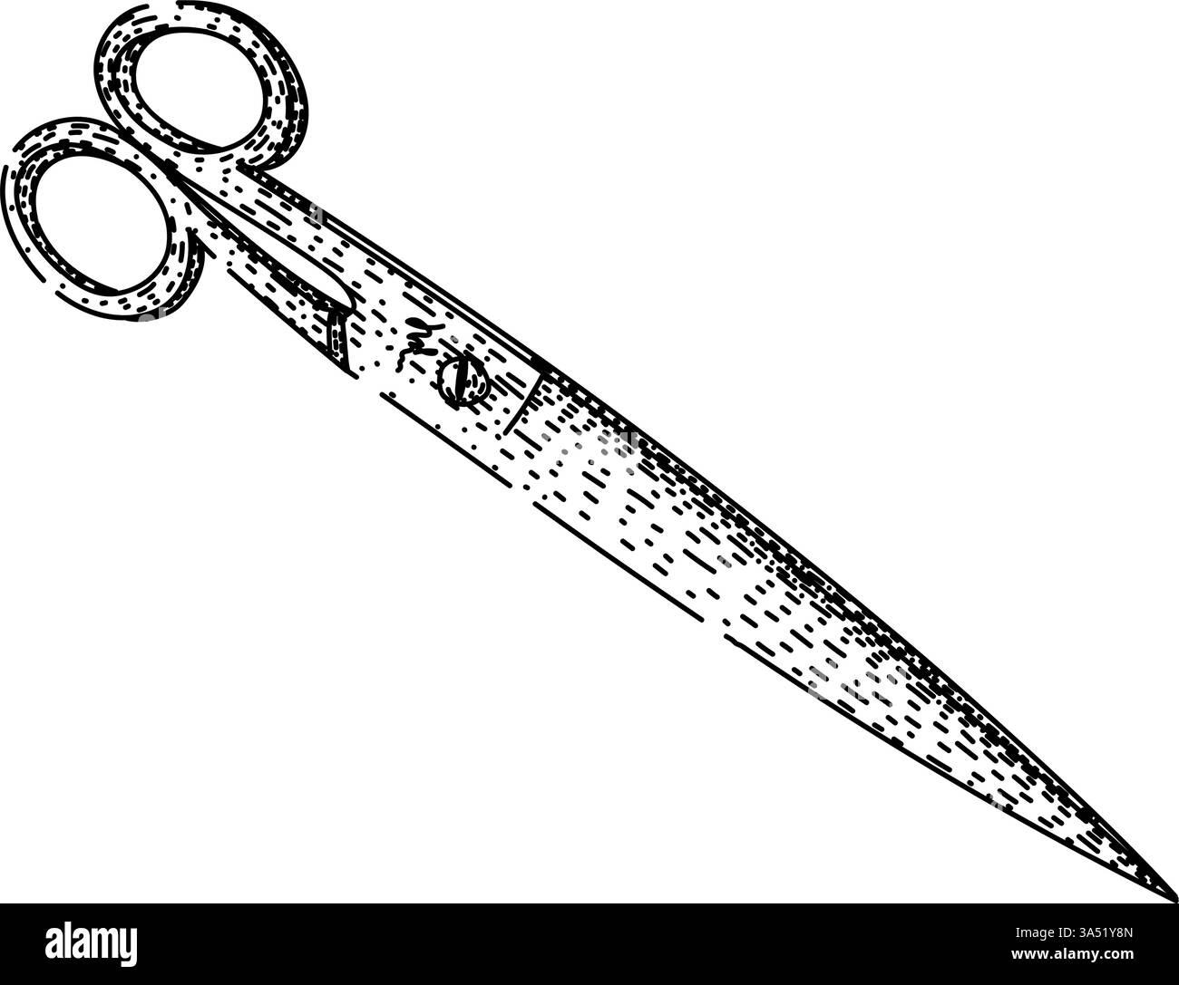 cutting scissors sketch hand drawn vector Stock Vector Image & Art - Alamy