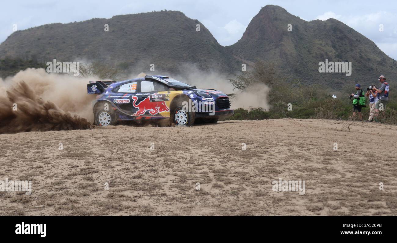 Irish rally drivers Josh Mcerlean, Eoin Treacy with car Ford Puma ...