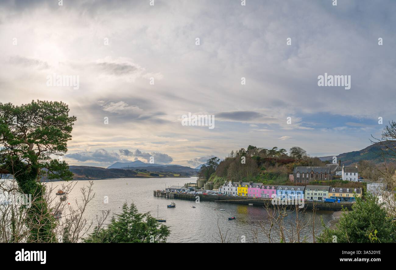The harbour at Portree, Isle of Skye, Highland, Scotland, UK Stock ...