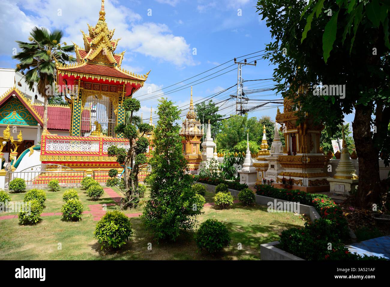 Temples of Vientiane, Lao Stock Photo - Alamy