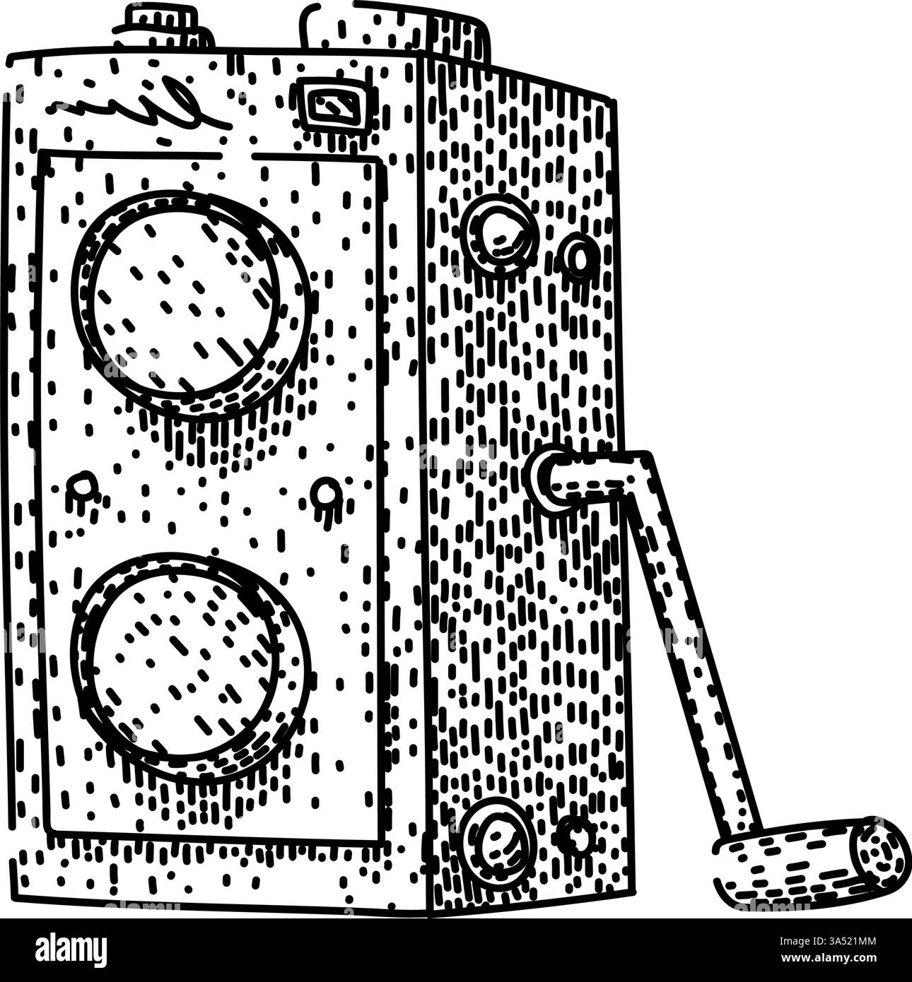 classic vintage camera sketch hand drawn vector Stock Vector Image ...