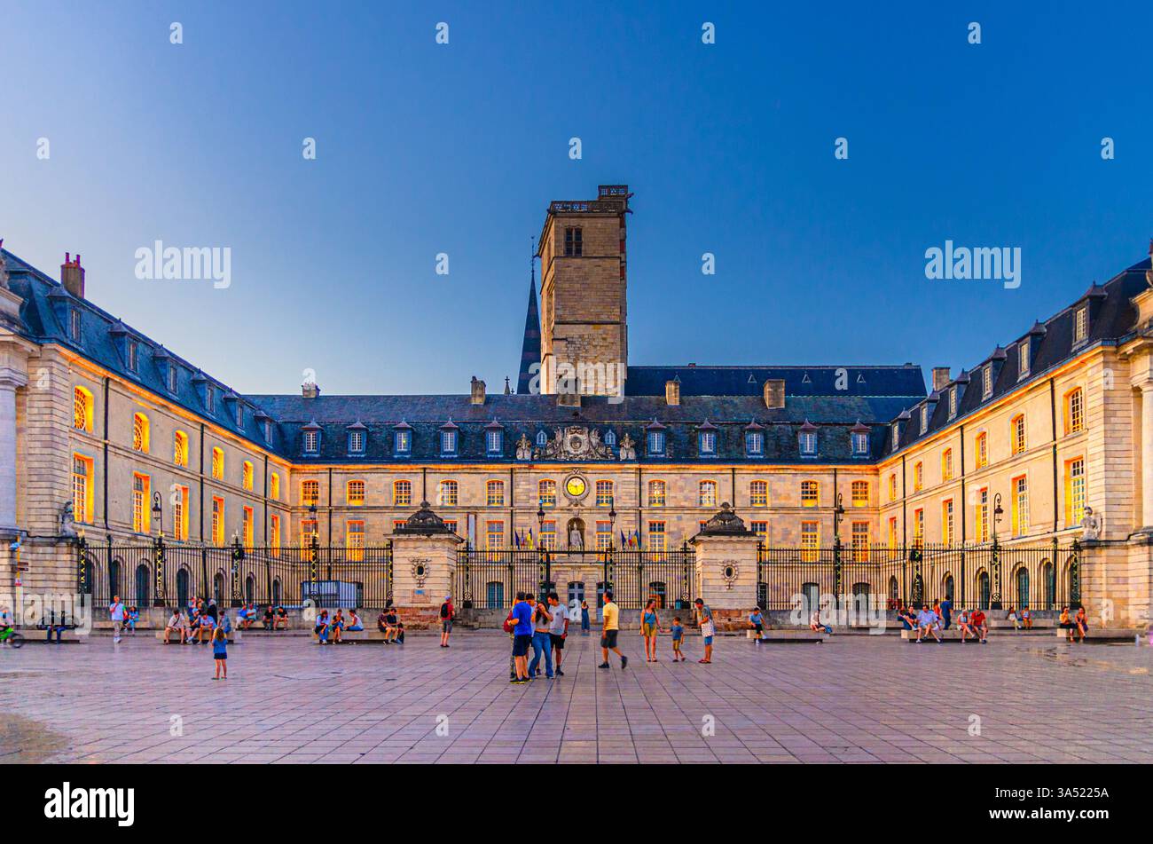 Dijon, France, July 9, 2024: people tourists on Place de la Liberation ...