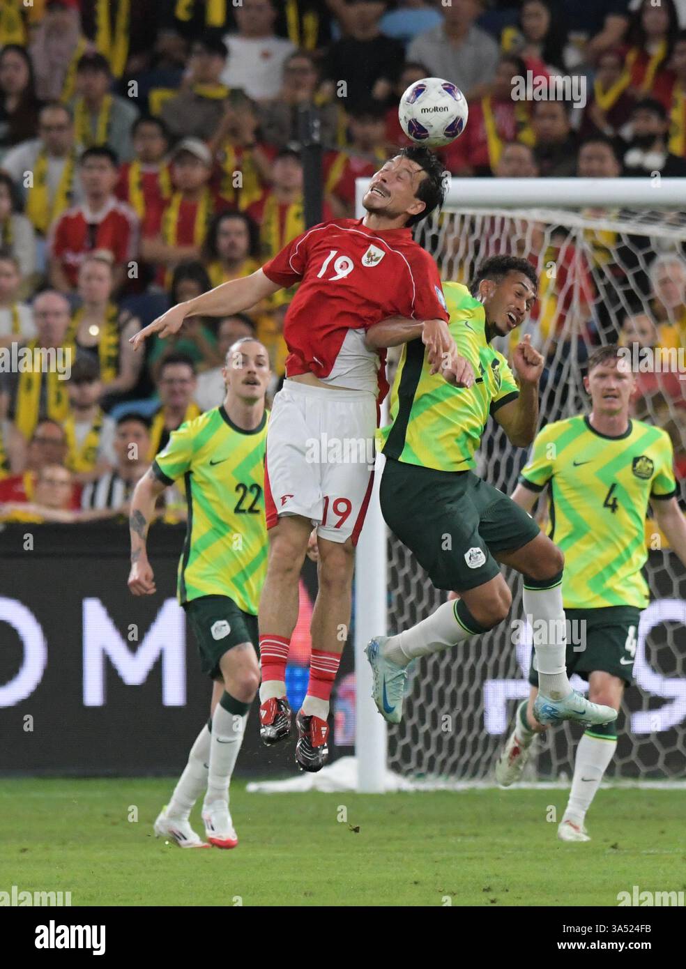 Paddington, Australia. 20th Mar, 2025. Thom Jan Haye (L) of Indonesia ...