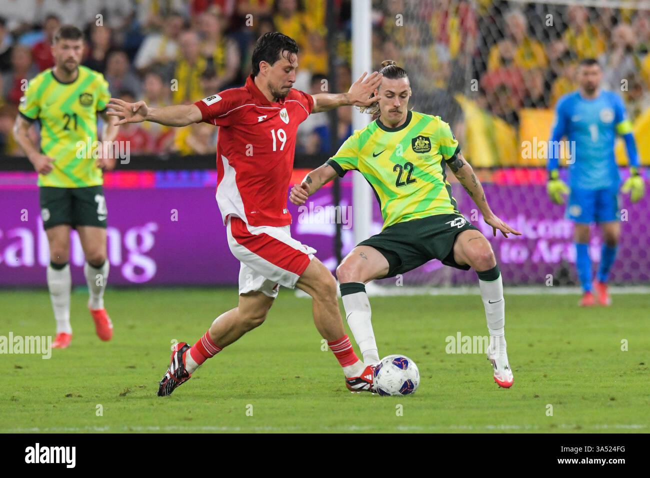 Paddington, Australia. 20th Mar, 2025. Thom Jan Haye (L) of Indonesia ...