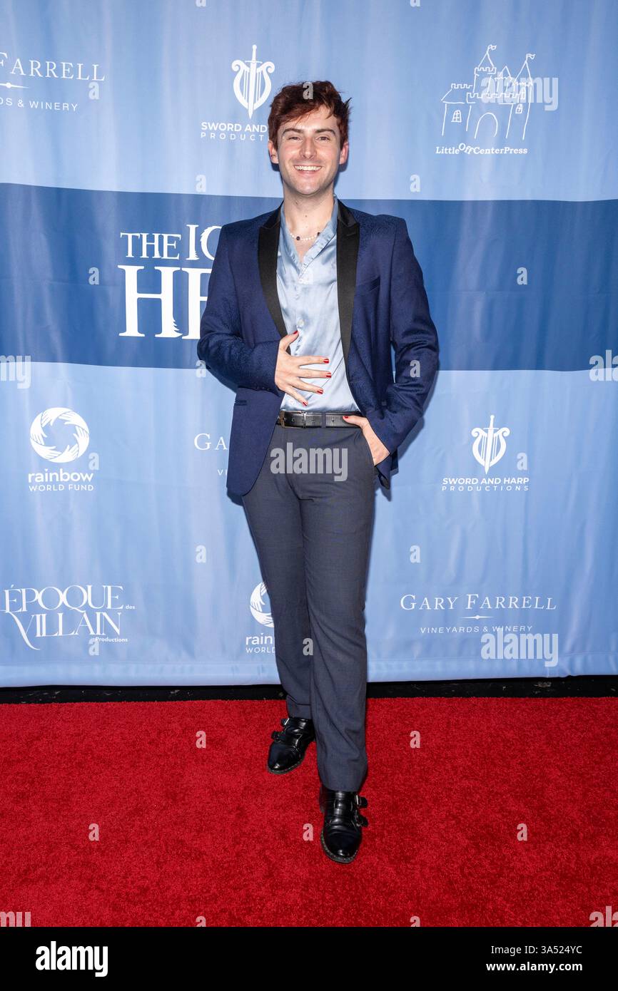 Logan Allison attends Los Angeles Premiere of TV Series The Ice King's Heart at Studio 537, Los ...