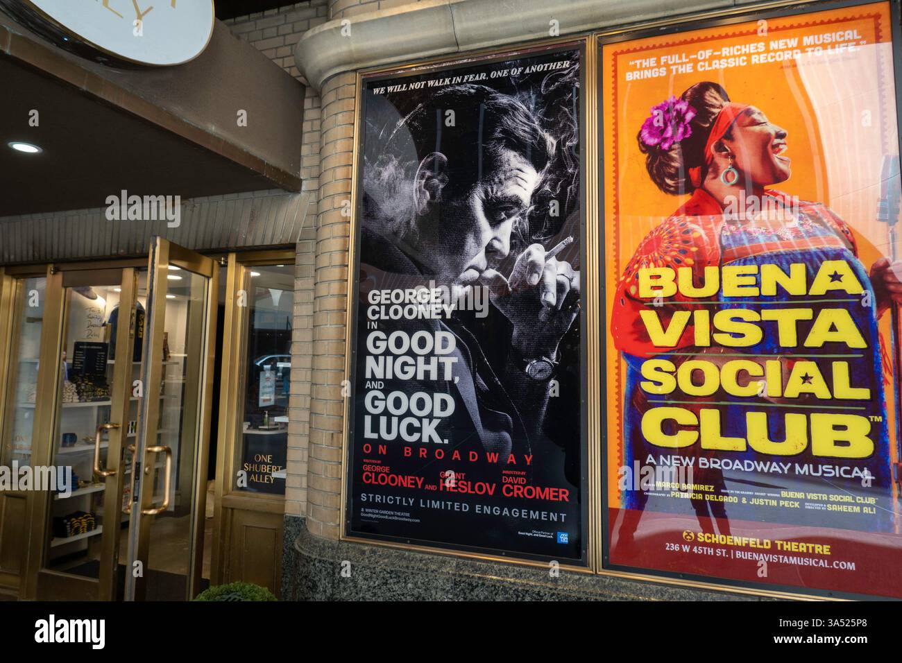 Shubert Alley Broadway Play Posters, New York City, USA 2025 Stock ...