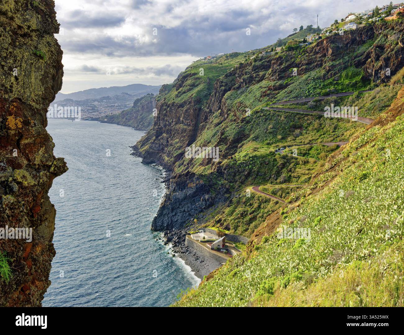 Ponta do Garajau viewpoint at the statue of Christ, Cristo Rei statue ...