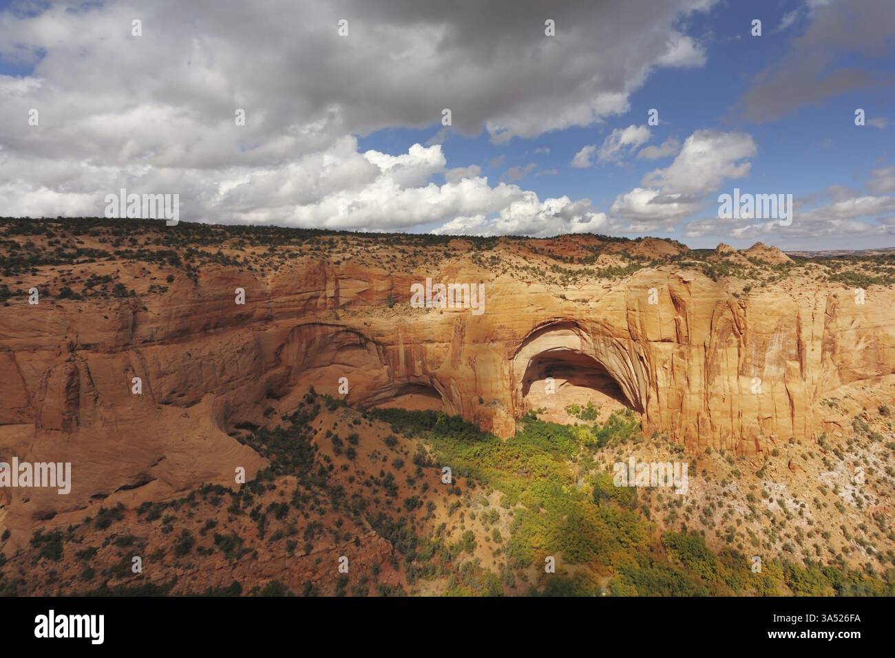 Historical Relic - Navajo Monument. Prehistoric cave in a giant canyon ...